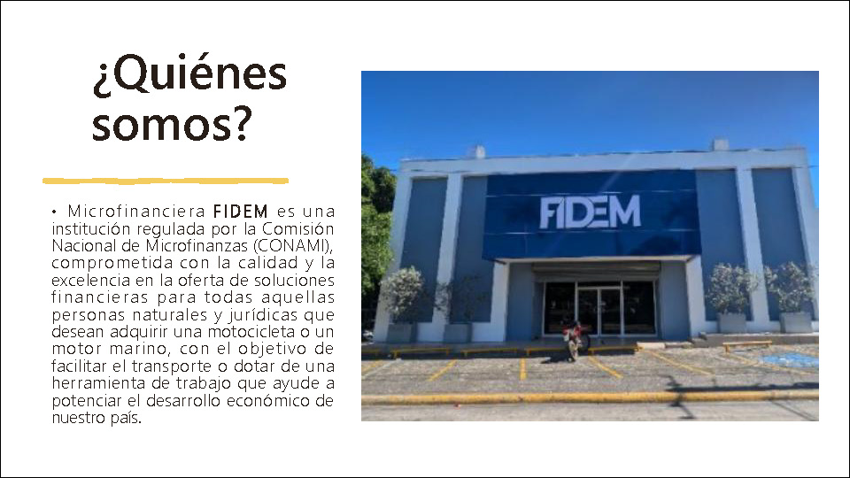 Reglamento de Productos - FIDEM